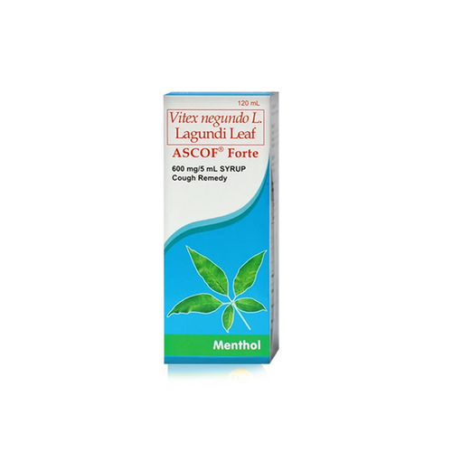Ascof Forte Lagundi Menthol Syrup 120ml | Goodmed Pharmacy