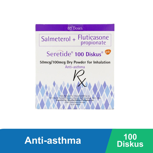 Seretide - 100/250/500 DISKUS 50mcg/100mcg - Salmeterol + Fluticasone ...