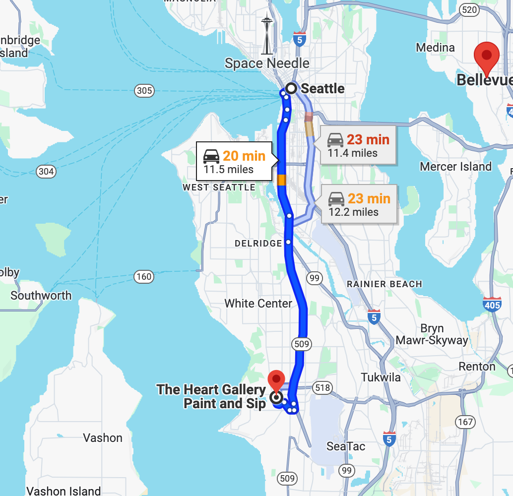 Getting Here From Seattle | The Heart Gallery