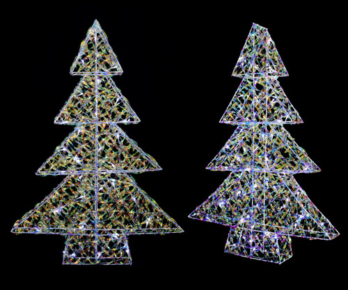 100cm Iridescent Tree with 70 White Led | Bosk