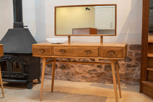 Ercol Windsor (482) Dressing Table with Mirror, Light Finish ...