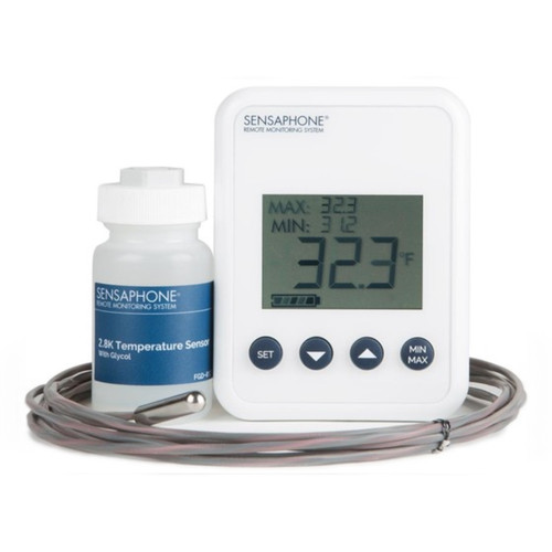 Temperature Probe with Glycol Bottle, NIST and LCD Display Readout | Saxton