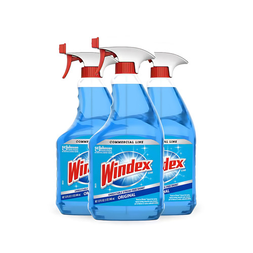 Windex - Commercial Line Trigger Bottle Original Glass Cleaner 32 oz (3 ...