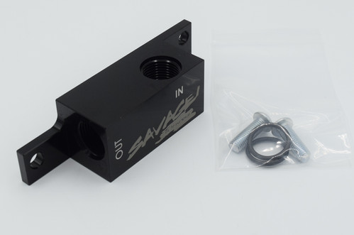 LS Remote Filter Adapter Ultra Low Profile for Canton and Moroso Pans ...