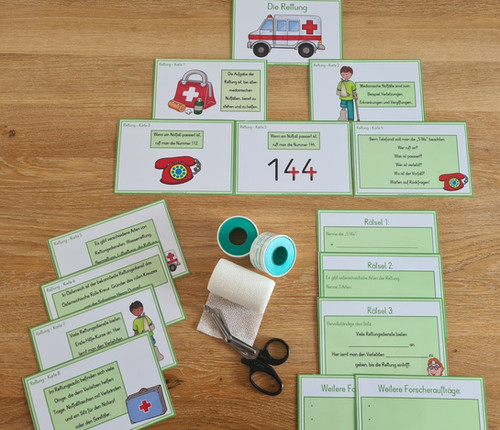 Rettung - Karteikarten | SLL