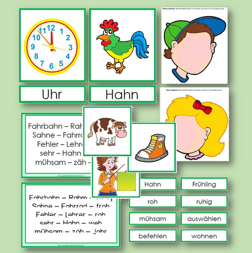 „stummes h“ - Diverses Freiarbeitsmaterial | SLL