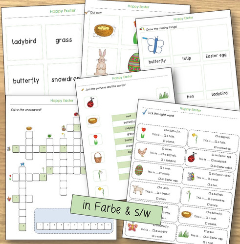 EASTER Worksheets | SLL