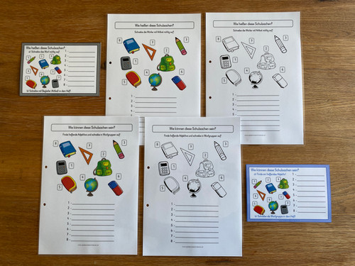 Wortschatz SCHULSACHEN | SLL