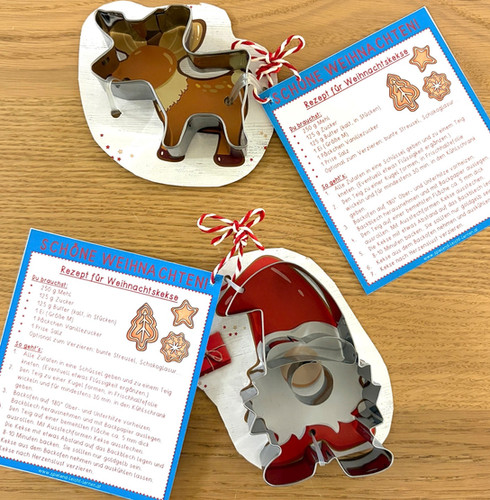 Feriengruß Schöne Weihnachten (Rezept für Weihnachtskekse) | SLL