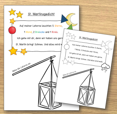 Gedicht zu Sankt Martin | SLL
