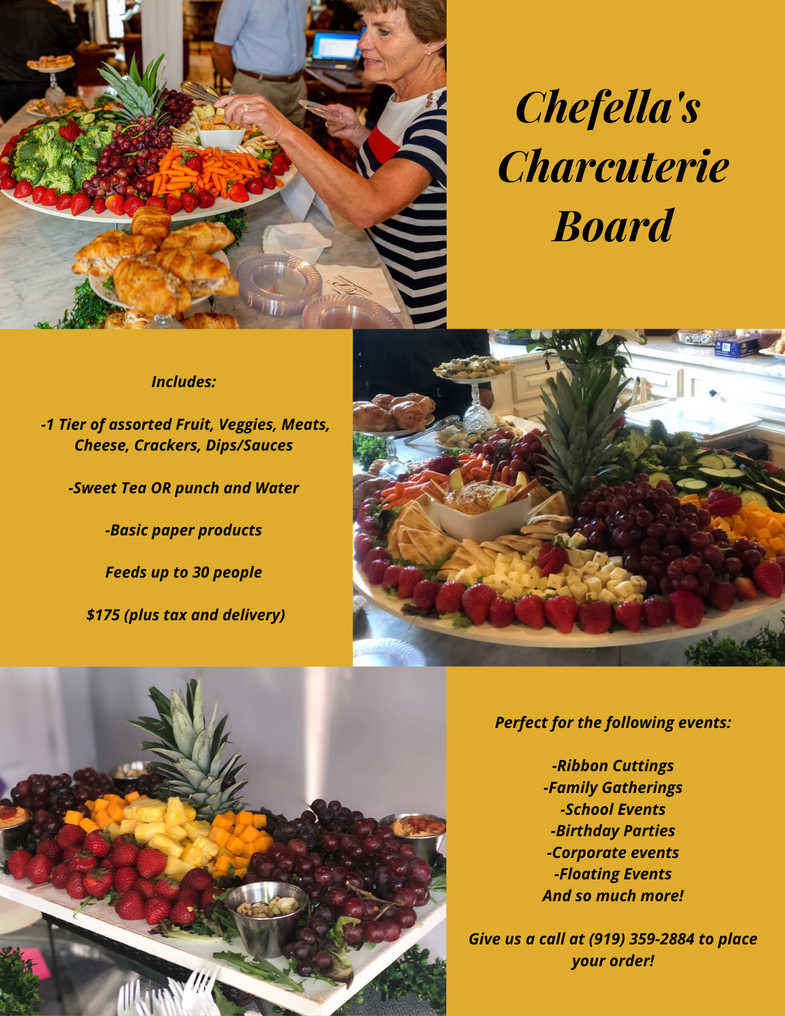Menus | Chefella's Catering And Event Planning | Clayton