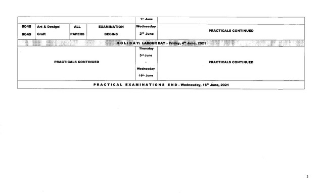 BJC & BGCSE Timetable | moe-bahamas