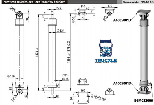 Trucxle Hydraulic | Front End Tipper Cylinder 1175/ 2900/ 105 /3 CRN ...