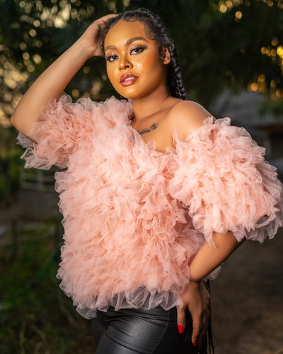 Sasha So Meshy Top Light Pink | Fle Clothing