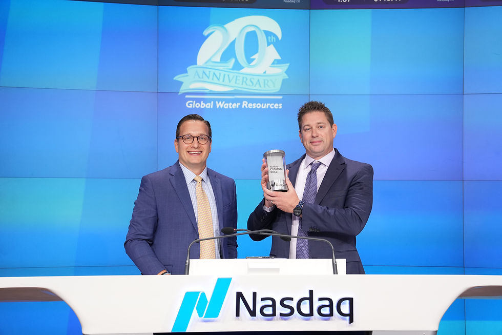 NASDAQ BELL CEREMONY | globalwater