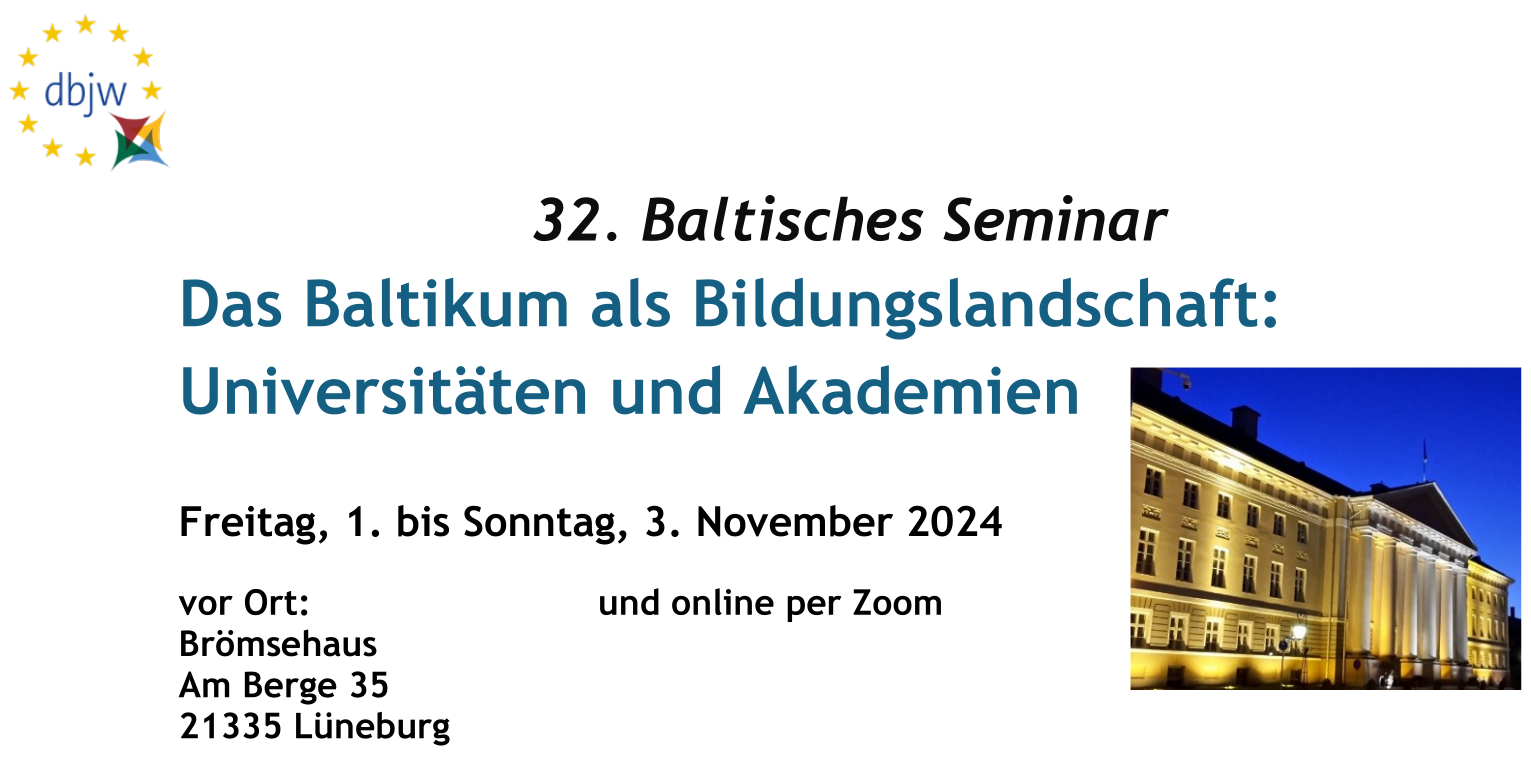 32. Baltisches Seminar | DB Kulturwerk