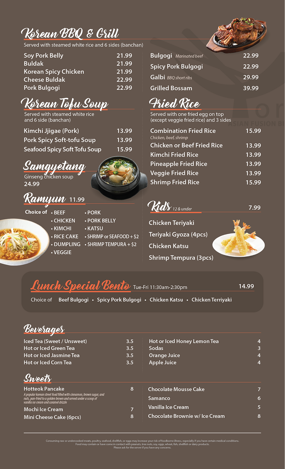 MENU | Yori