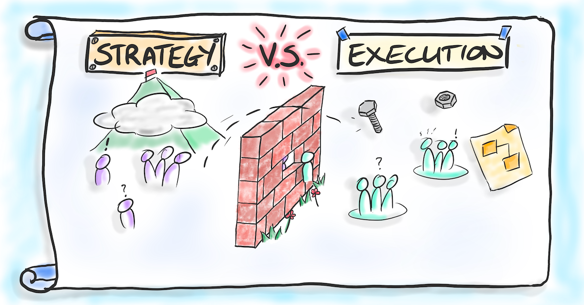 Strategy vs. Execution. More us and them!