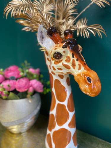 Ceramic Giraffe Head Vase | The Lilly Pad