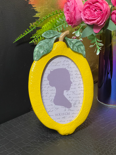 Lemon Photo Frame 22.5cm for 4x6" photo | The Lilly Pad