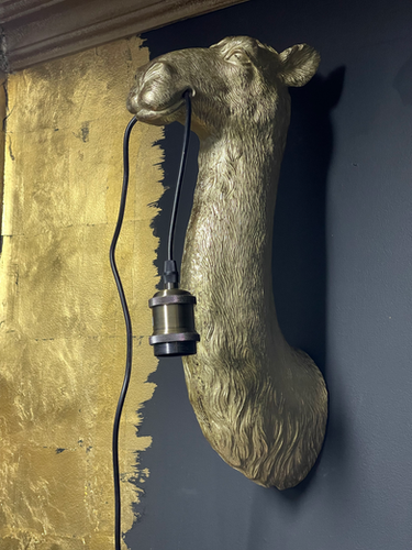 Antique Gold large wall Camel Light 50cm | The Lilly Pad
