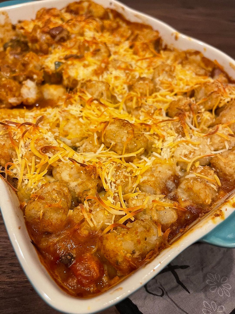 Cheesy Taco Tater Tot Casserole