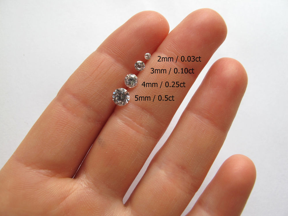 Diamond size guide Handmade wedding and engagement rings UK