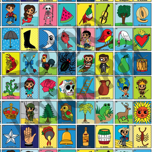 Classic Loteria Fabric | studio-longoria