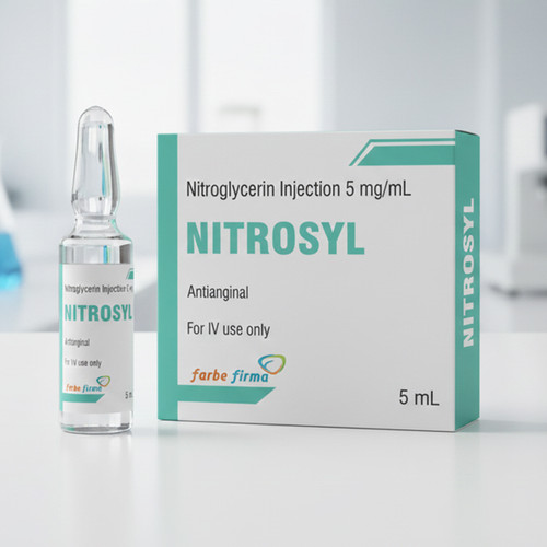 Nitroglycerin Injection Manufacturer & Supplier | Farbe Firma Pvt Ltd