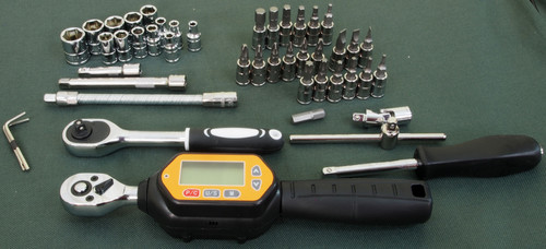 GUNSMITH DIGITAL TORQUE WRENCH, 1/4 INCH DRIVE WITH ACCESSORY KIT ...