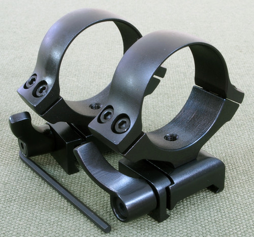 Quick Detach Weaver Picatinny rifle scope mounts, 34mm rings, STEEL ...