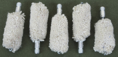 12 Gauge shotgun bore mop pack (5 mops). For gun barrel cleaning ...