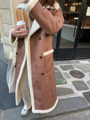 Reversible Shearling Coat | LE:APT