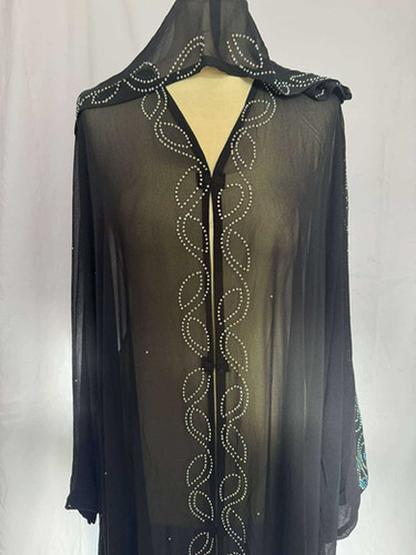 Front Opening Abeya with Hood | Zara's Zouk