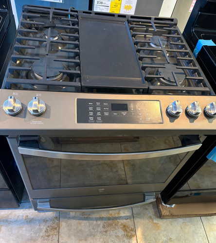 GE - JGS760EPES 30" Slide-In Front-Control Convection Gas Range with ...