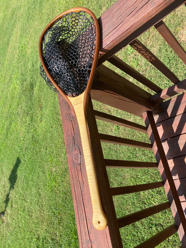 Curly Maple Long Handle | bradyshandmadenets