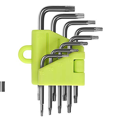 LIHAO 8x Allen key set Torx key L-key, star-shaped TX key with folding ...