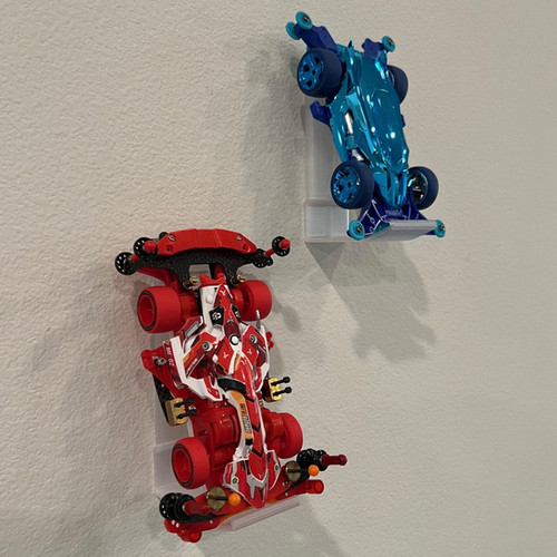 Wall-Mounted Mini4WD Display Stand (Vertical) | C5 Design Lab