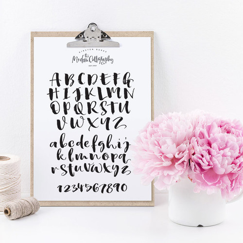 BrushPen Alphabet | ModernCalligraphyCo.