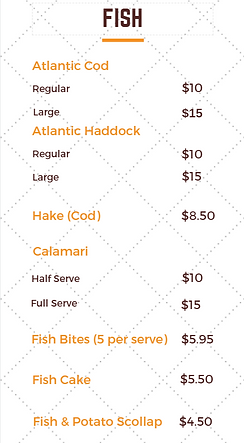 MENU | TheFryerOfWhitby