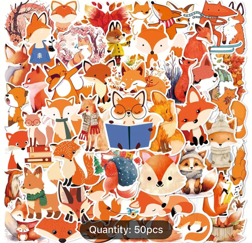 Pack of 50 Fox Stickers! | Saveafox
