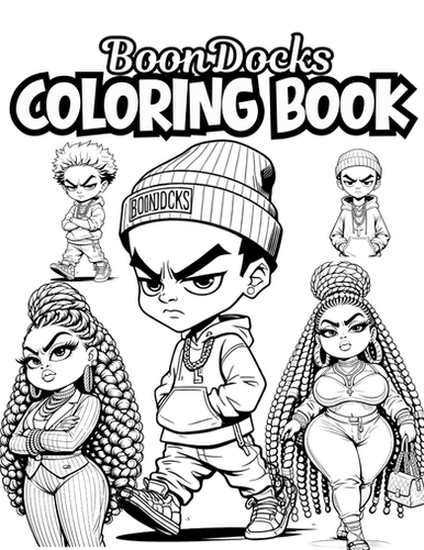 Urban Cartoon Coloring Book – Boondocks-Inspired Edition (15 Pages ...