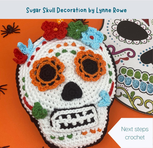 Crochet Sugar Skull Decoration ~ PDF pattern to download ...