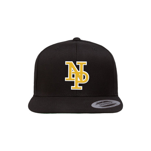 3D Puff Black NP Embroidery, Black, green under bill, Snapback Hat ...