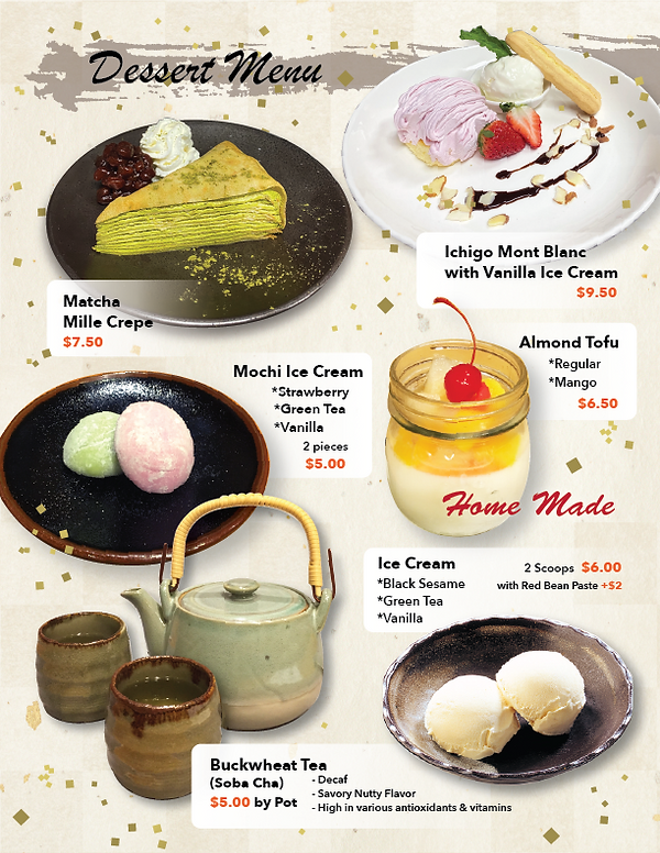 MENU | Soba Noodle Azuma