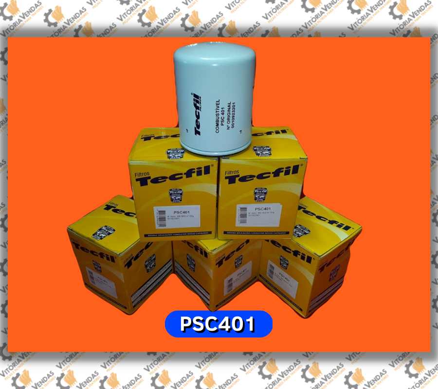 PSC401 KIT C/ 5 UNDS FILTROS COMBUSTIVEL FCD2162-FBD3024-FBD401-920001 ...