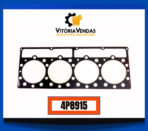 4P8915 JUNTA CABEÇOTE MOTOR 3304 C/PLACA (I DIRETA) CAT-D4,D4E 4P-8915 ...