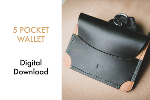 5 Pocket Wallet Template | Norfolk Handmade