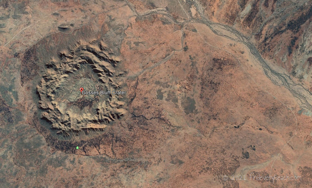 Massive meteor crater, explore Gosses Bluff with me