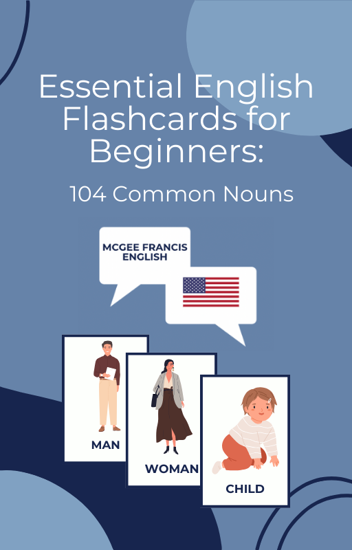 Essential English Flashcards for Beginners: 104 Common Nouns ...
